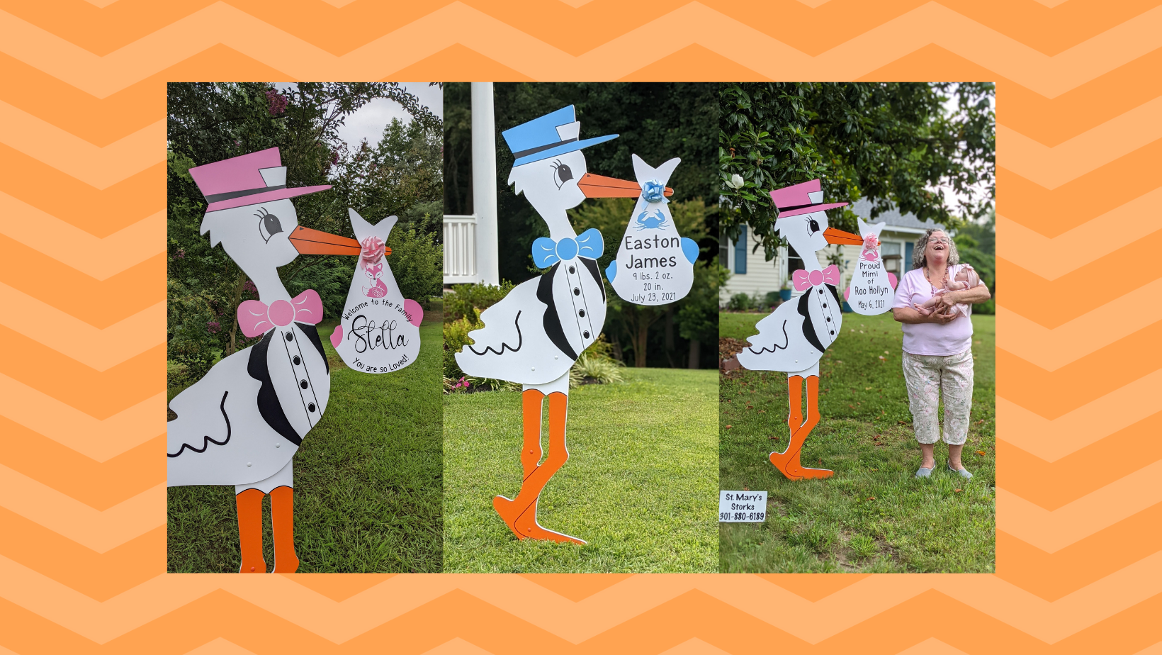 Stork Sign Rentals - St. Mary's Storks